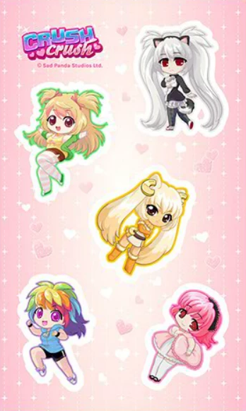 Crush Crush Stickers – Sad Panda Studios